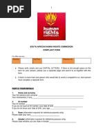 Public Protector Complaint Form PDF Download | PDF