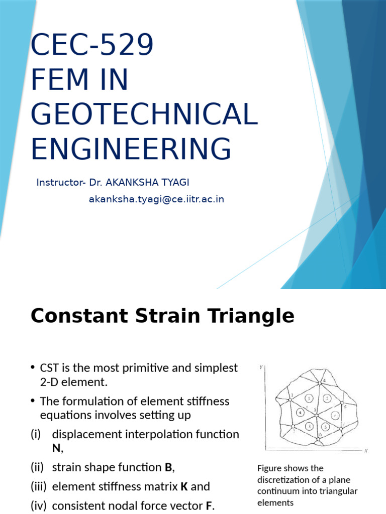 Lecture 7 - 2D Element - Triangular Element (7 Sep 2021 | PDF | Stress ...