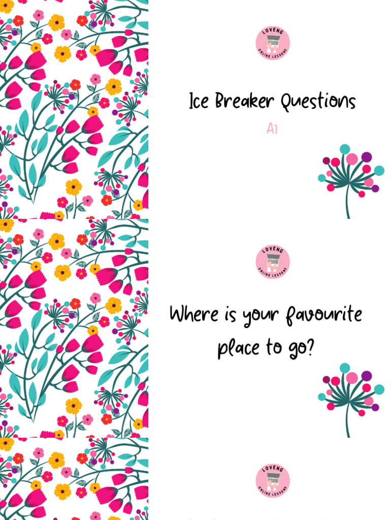 Ice Breaker Questions Version2 | PDF