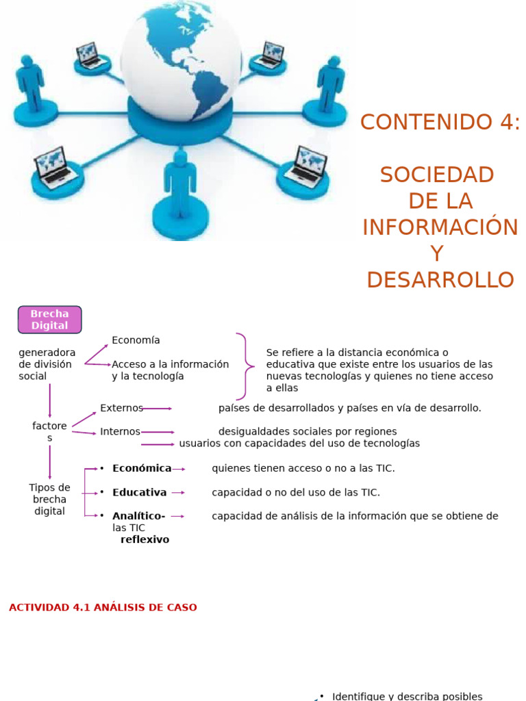 Est Soc 1° Tema 4 Sociedad de La Información y Desarrollo | PDF | Tecnología de información y ...