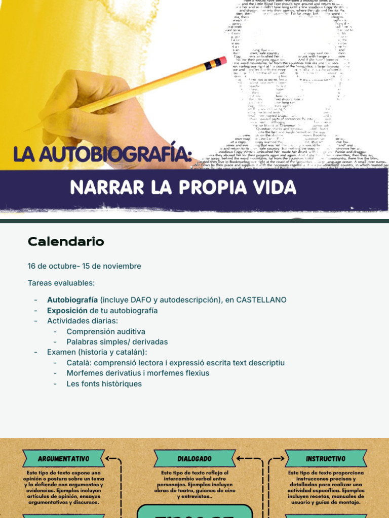 Qué Es Una Autobiografía | PDF | Narración | Autobiografías