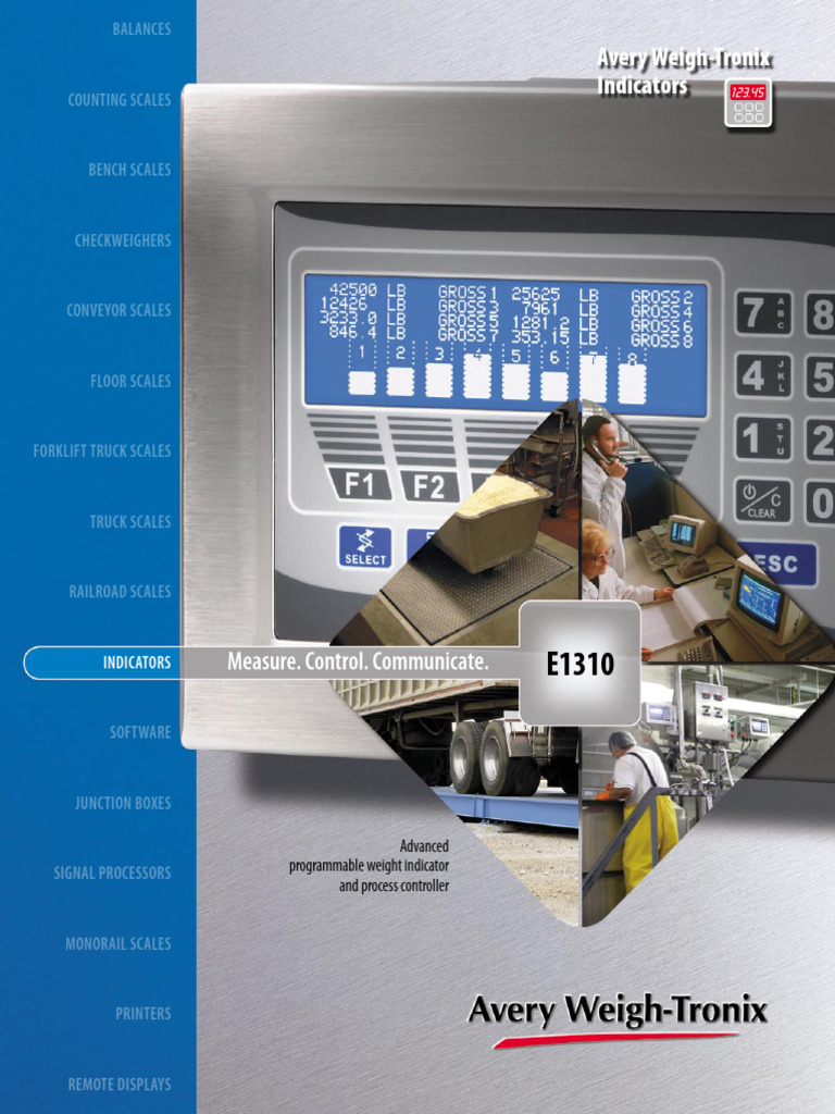modelo E1310 Indicator - Folleto | PDF | Computer Network | Computing