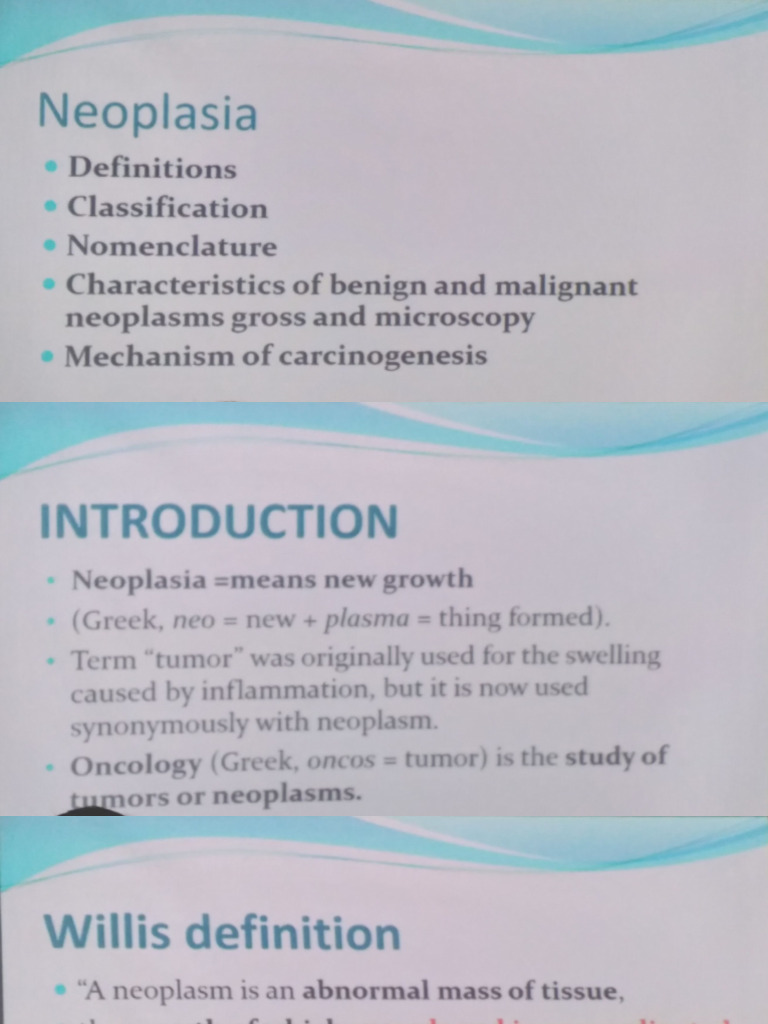 Introduction To Neoplasia | PDF