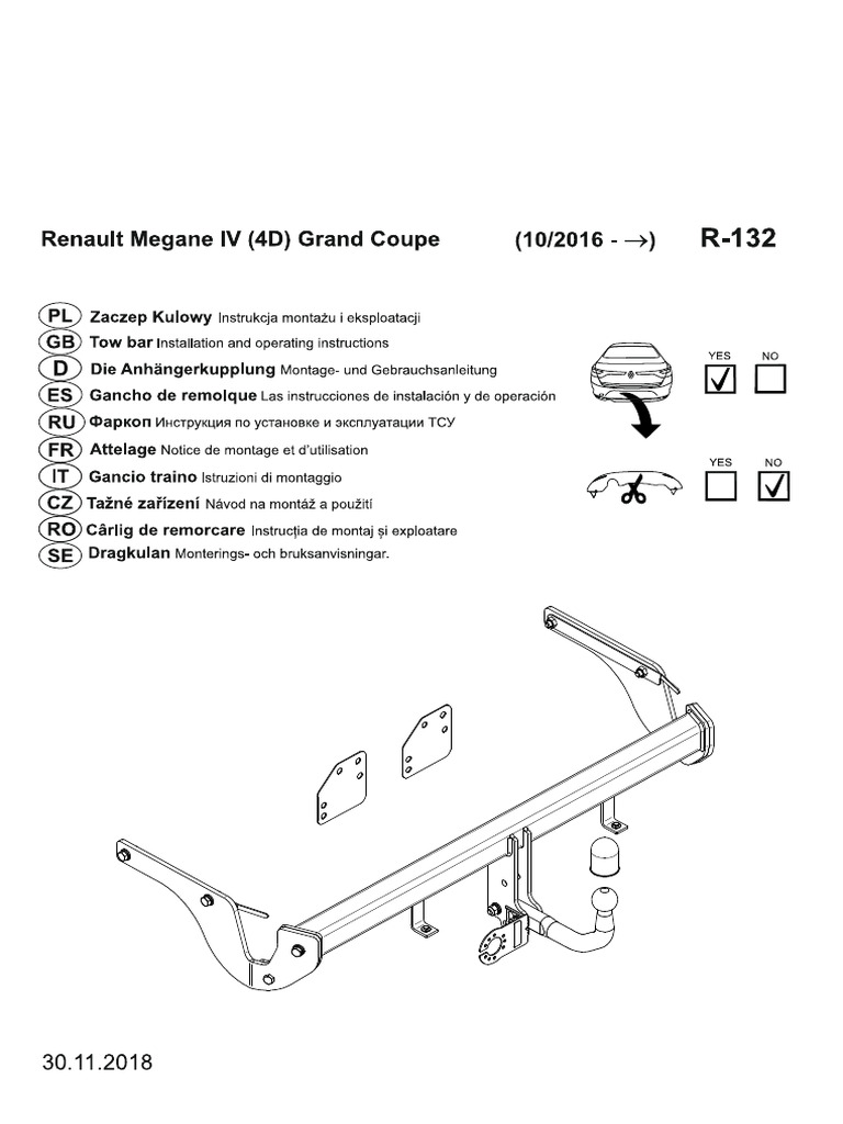 Attelage de Notice Megane | PDF
