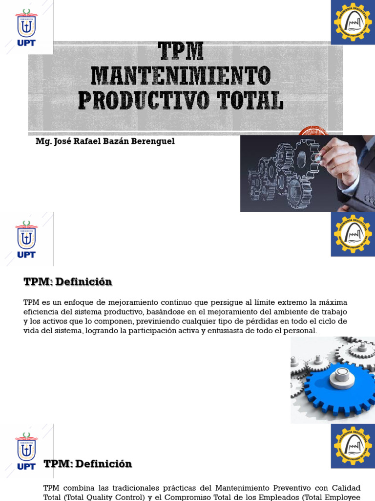 Tpm-Mantenimiento Productivo Total | PDF | Negocios económicos | Economias