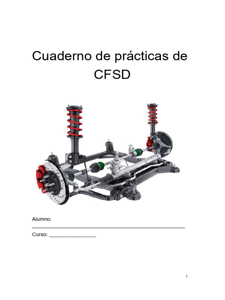 Cuaderno Prácticas CFSD 2024-25 | PDF | Tornillo | Ingeniería mecánica