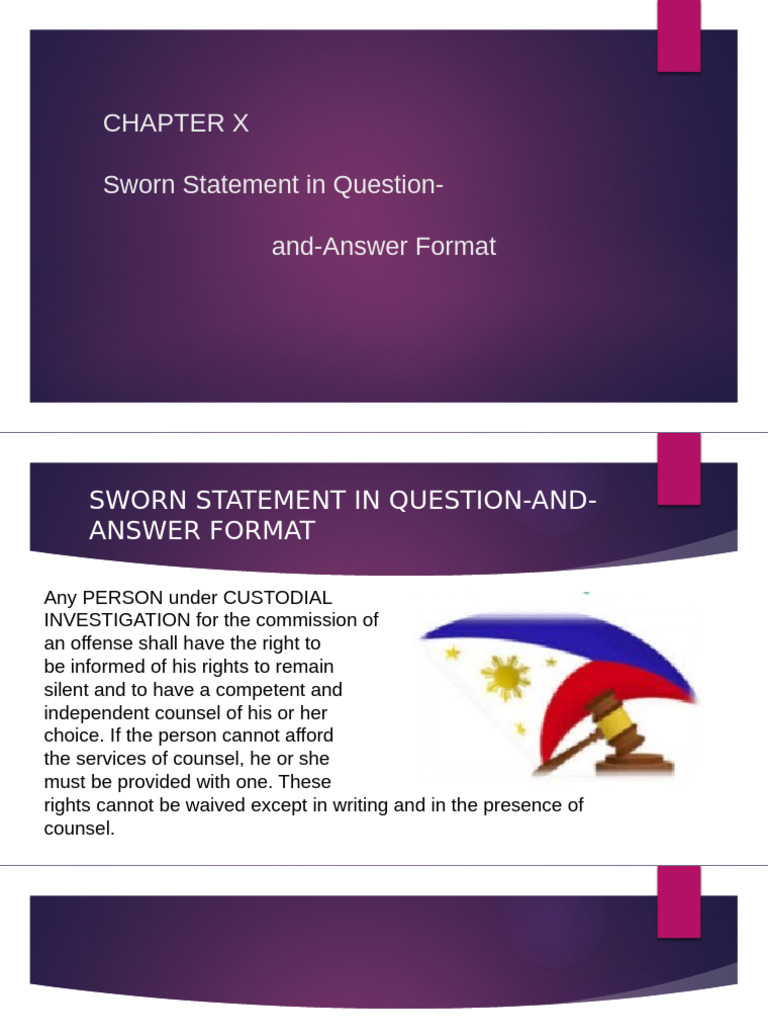 Cdi 5 Group 6 Chapter 10 | PDF | Affidavit | Torture