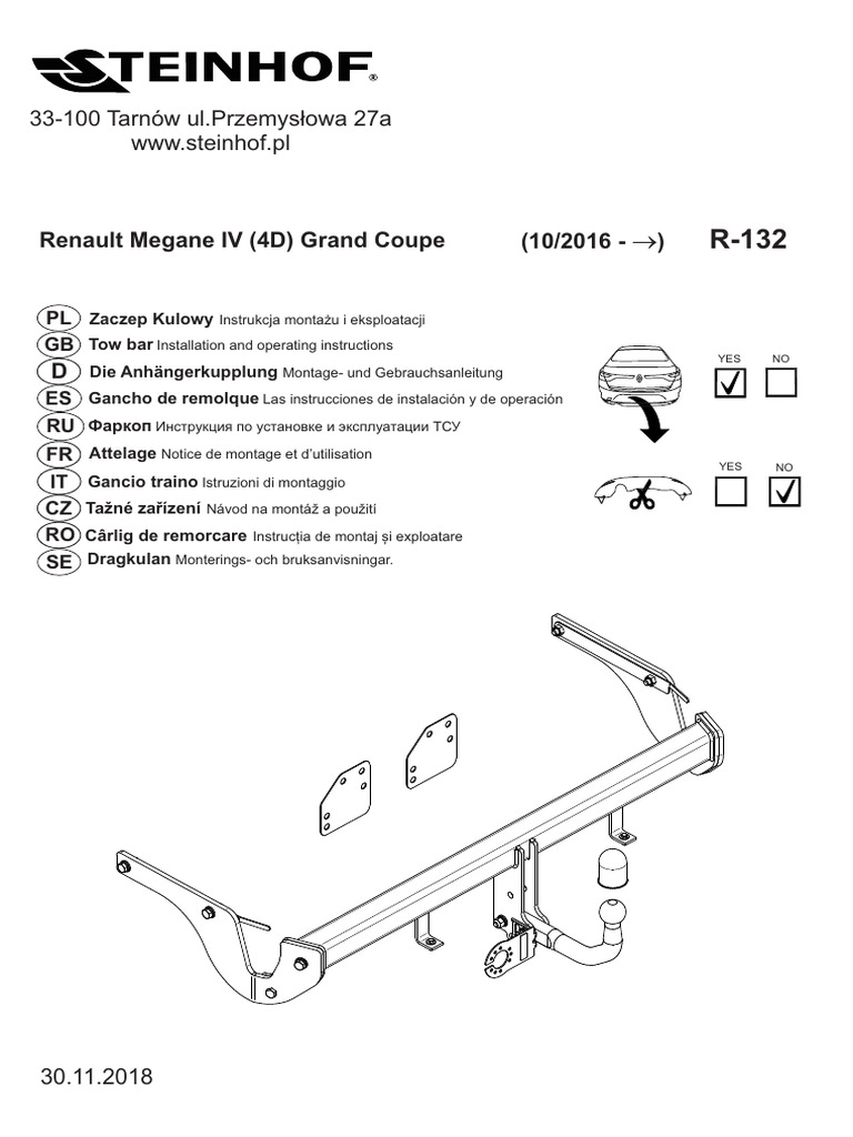 WWW - Steinhof.pl: Renault Megane IV (4D) Grand Coupe (10/2016 - ) | PDF