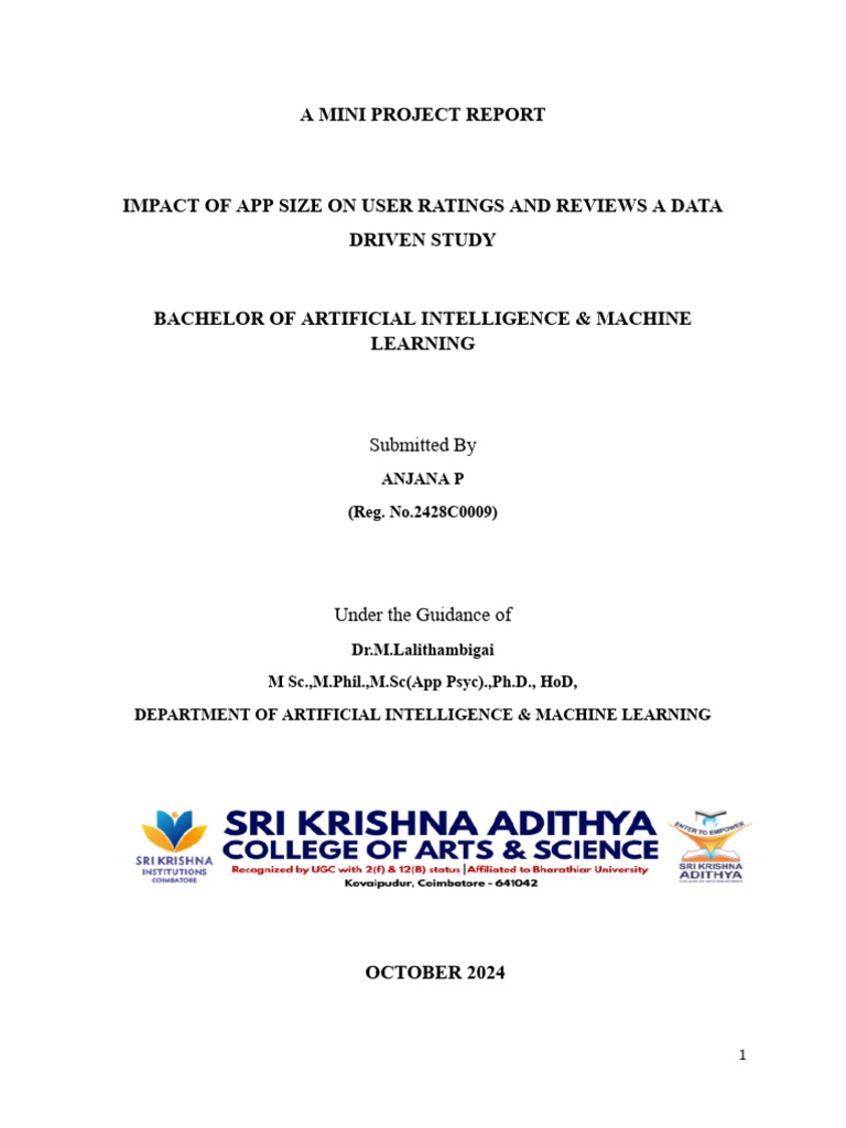 Mini Project Document Template | PDF | Usability | Databases