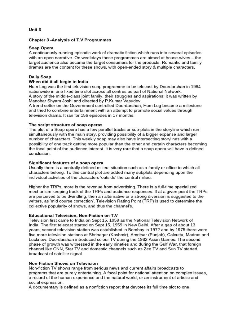 B- Unit-3 Chapters 3 to 6 | PDF | Newspapers | Advertising