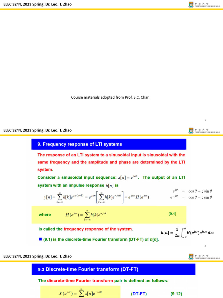 3244-L3-The Z-Transform-1 | PDF | Laplace Transform | Signal Processing