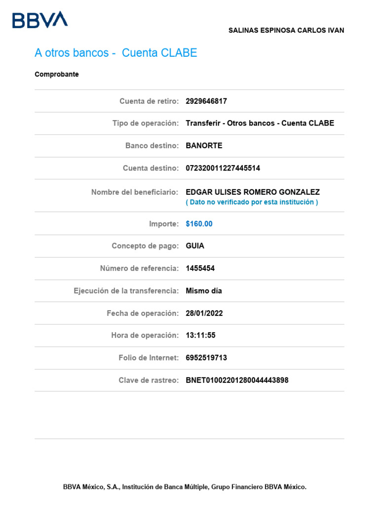 A Otros Bancos - Cuenta CLABE | PDF