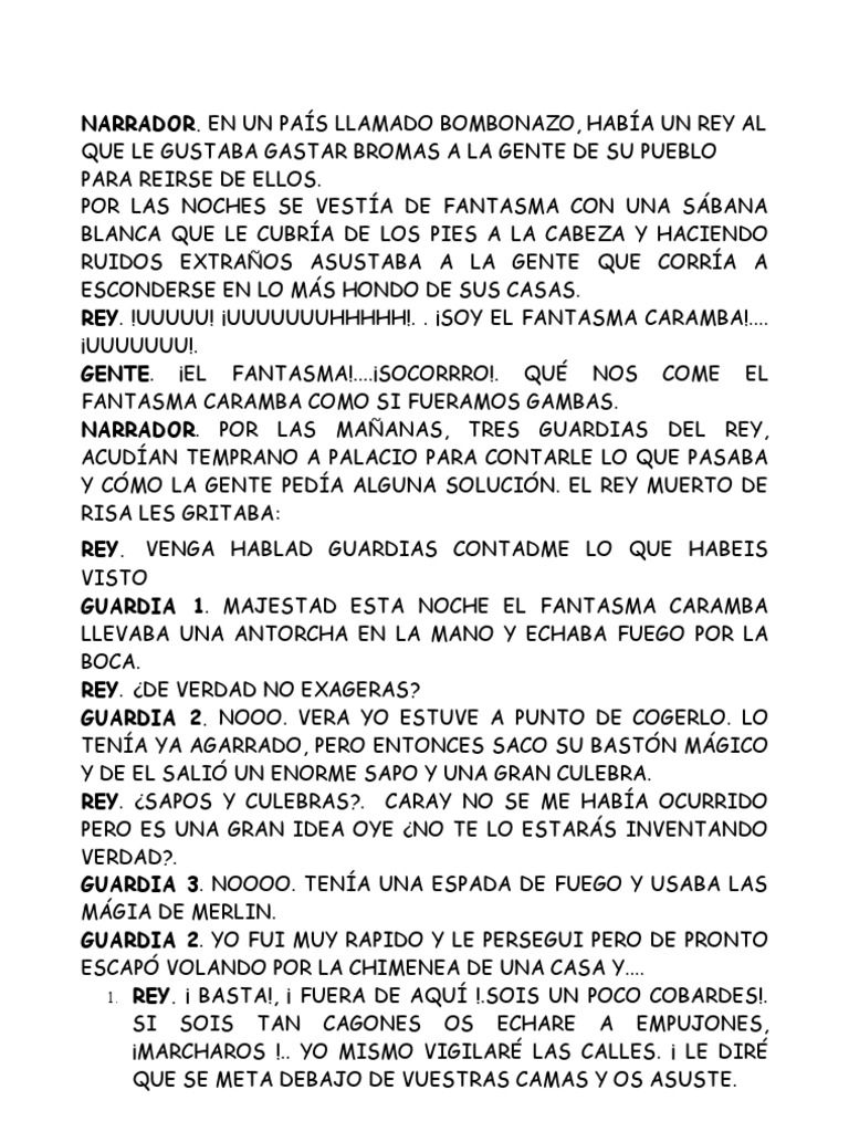 Teatro El Fantasma Caramba | PDF