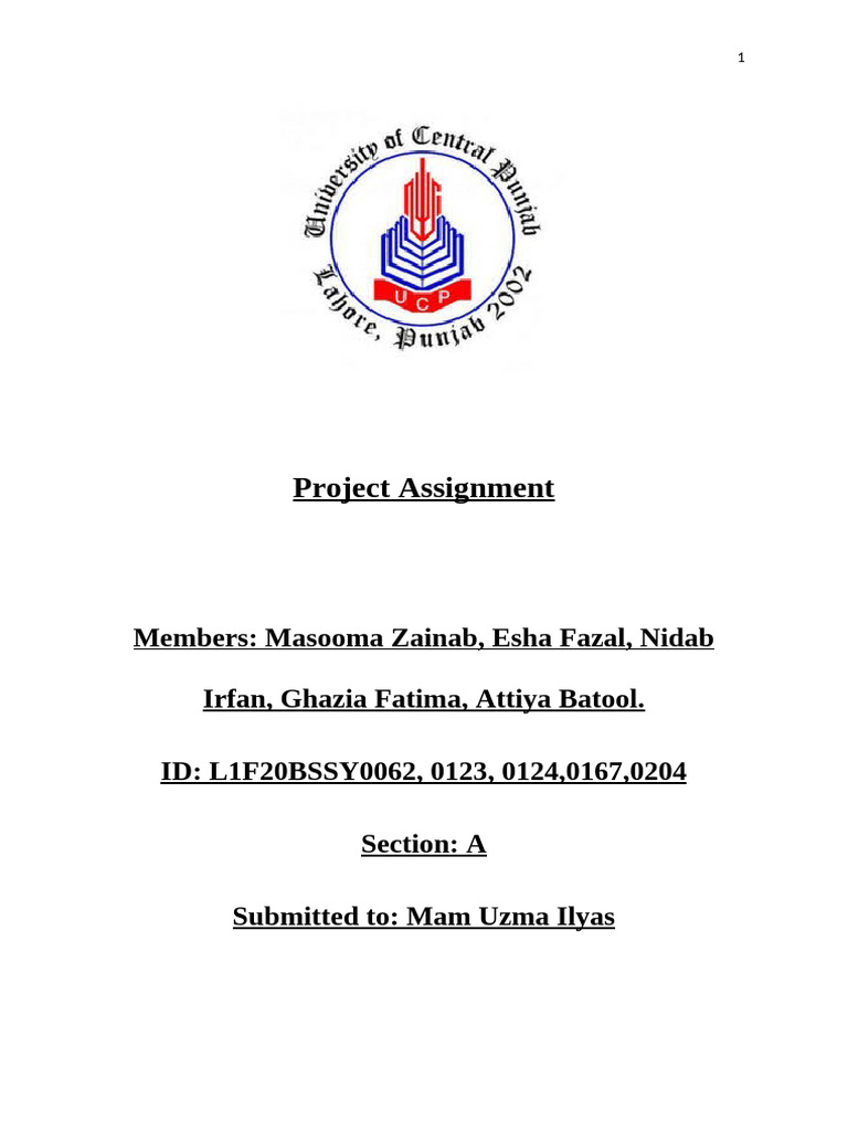 Project Assignment Copy Final | PDF | Mental Health | Sleep Disorder