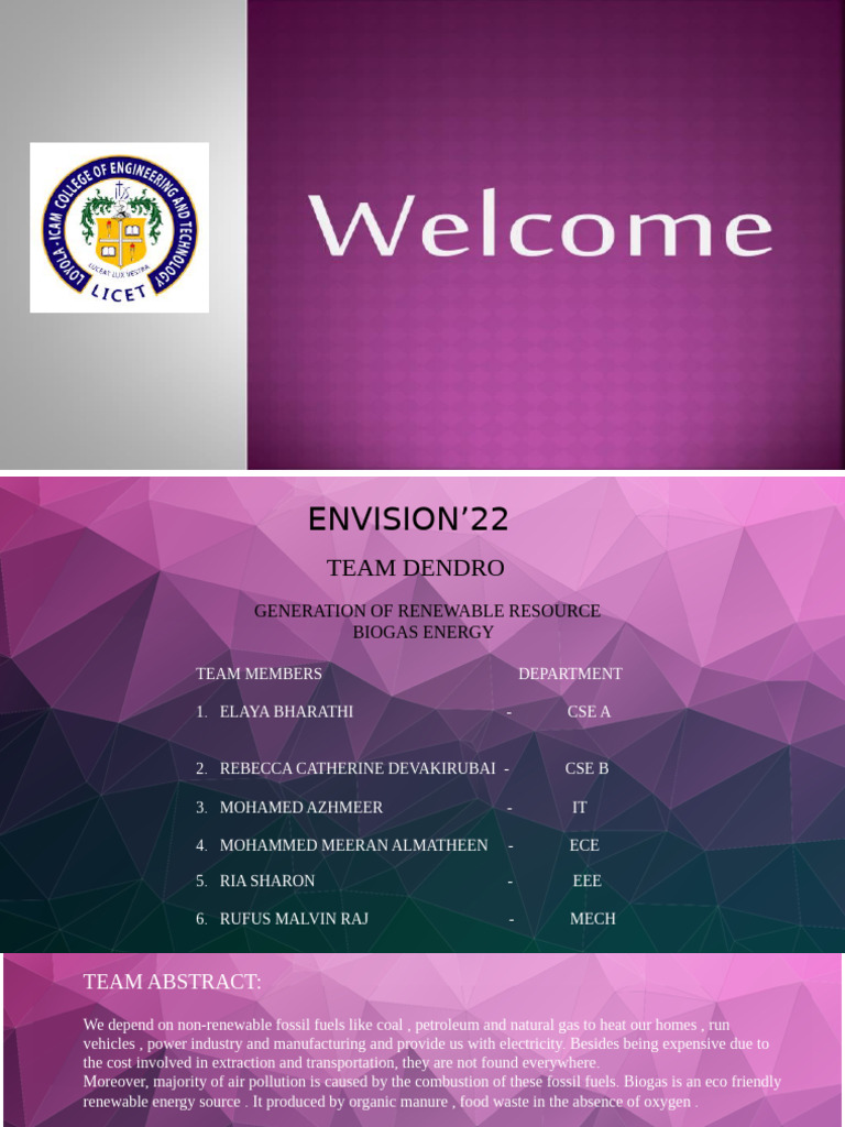 Envision Final | PDF | Biogas | Fuels