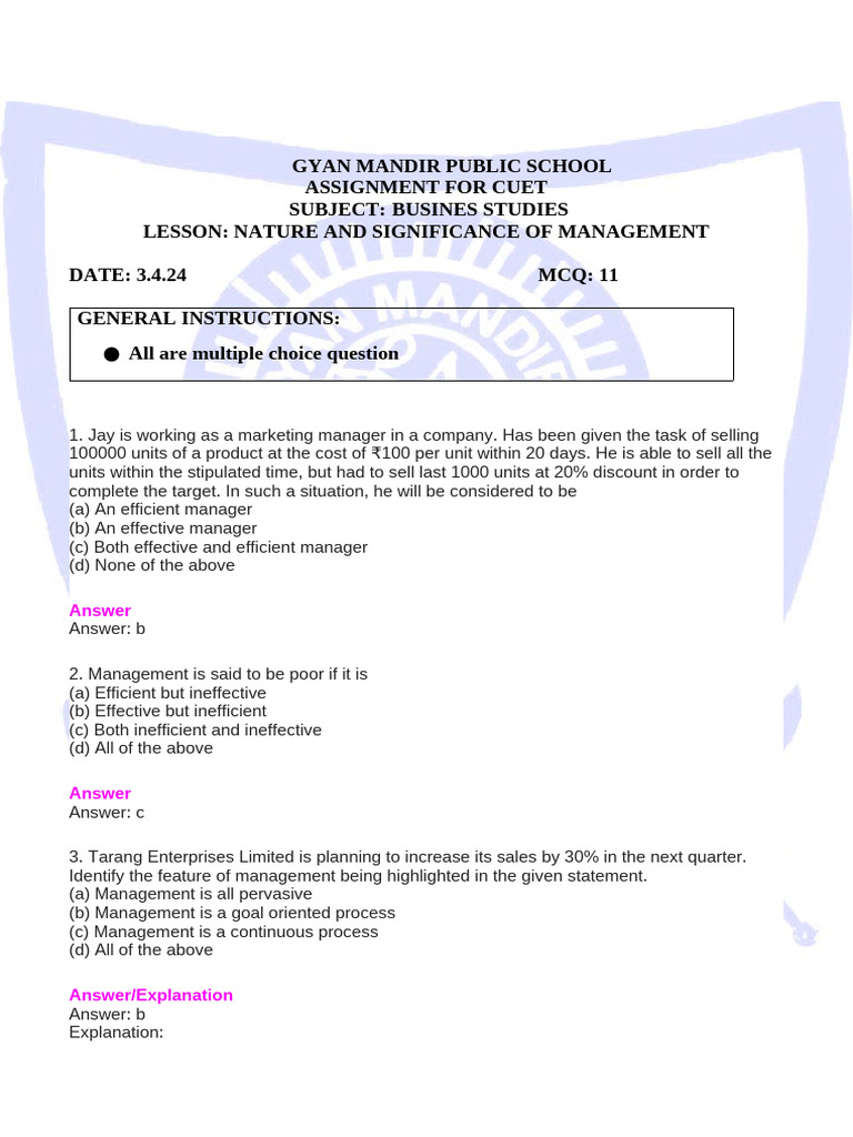 Business Studies Assignment-1-1 | PDF | Business Economics | Economies