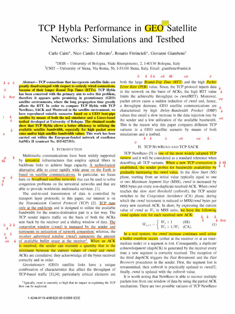 Caini 2222 | PDF | Transmission Control Protocol | Internet Protocols