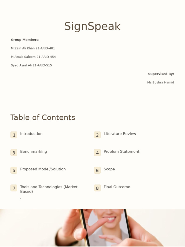 Sign Speak | PDF | Augmented Reality | Sign Language