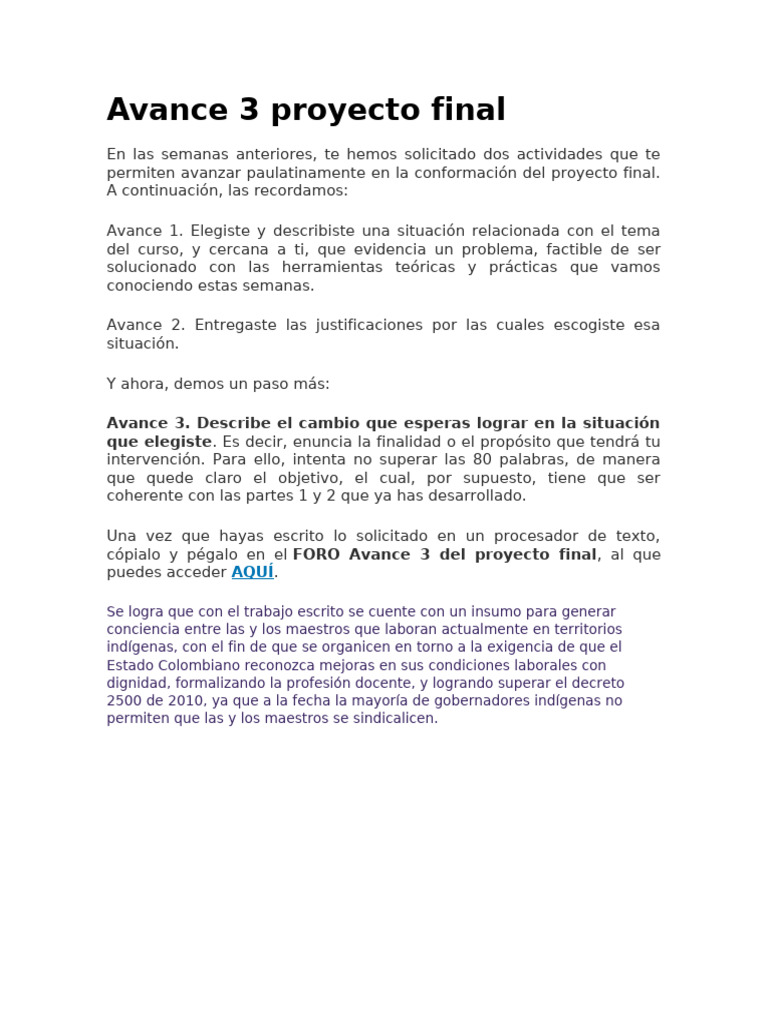 04 Avance 3 Proyecto Final | PDF