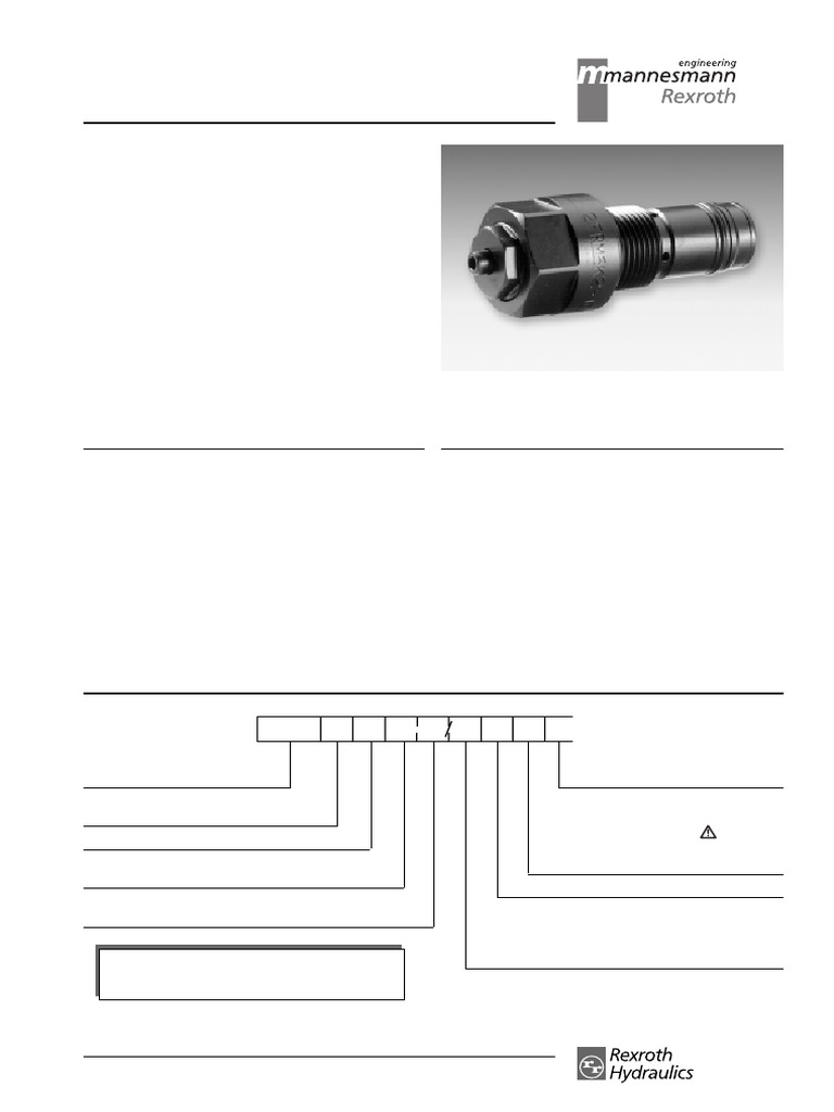 No05-1 Flow Control Valve-REXROTH | PDF | Valve | Throttle