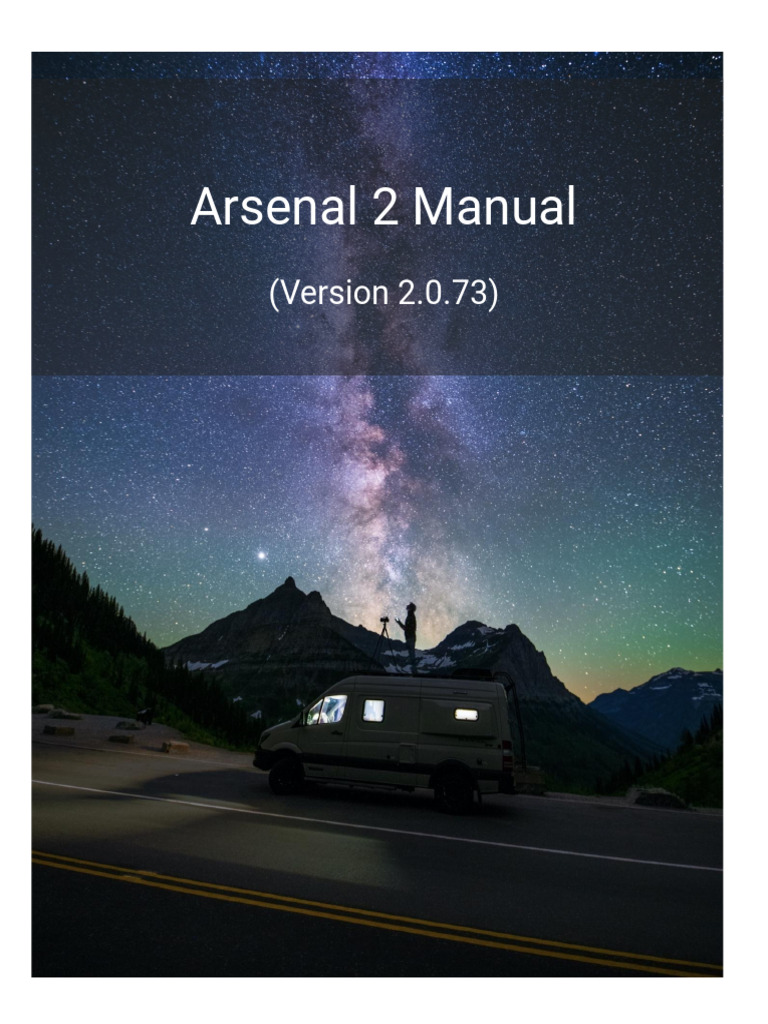 A 2 Standard_Arsenal 2 Pro Manual | PDF | Live Preview | Exposure ...