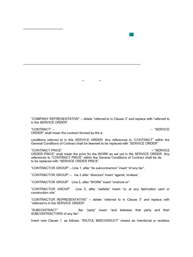 Service Order Terms | PDF | Indemnity | Employment