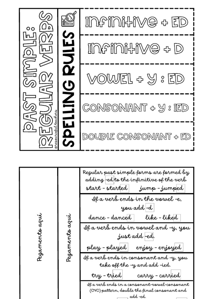 Past Simple Regular Verbs Guide | PDF
