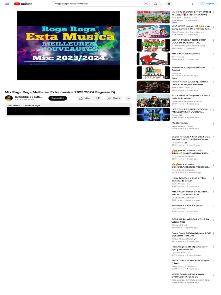 Roga Roga Extra Musica Mix 2023/24 | PDF | Francophone Music