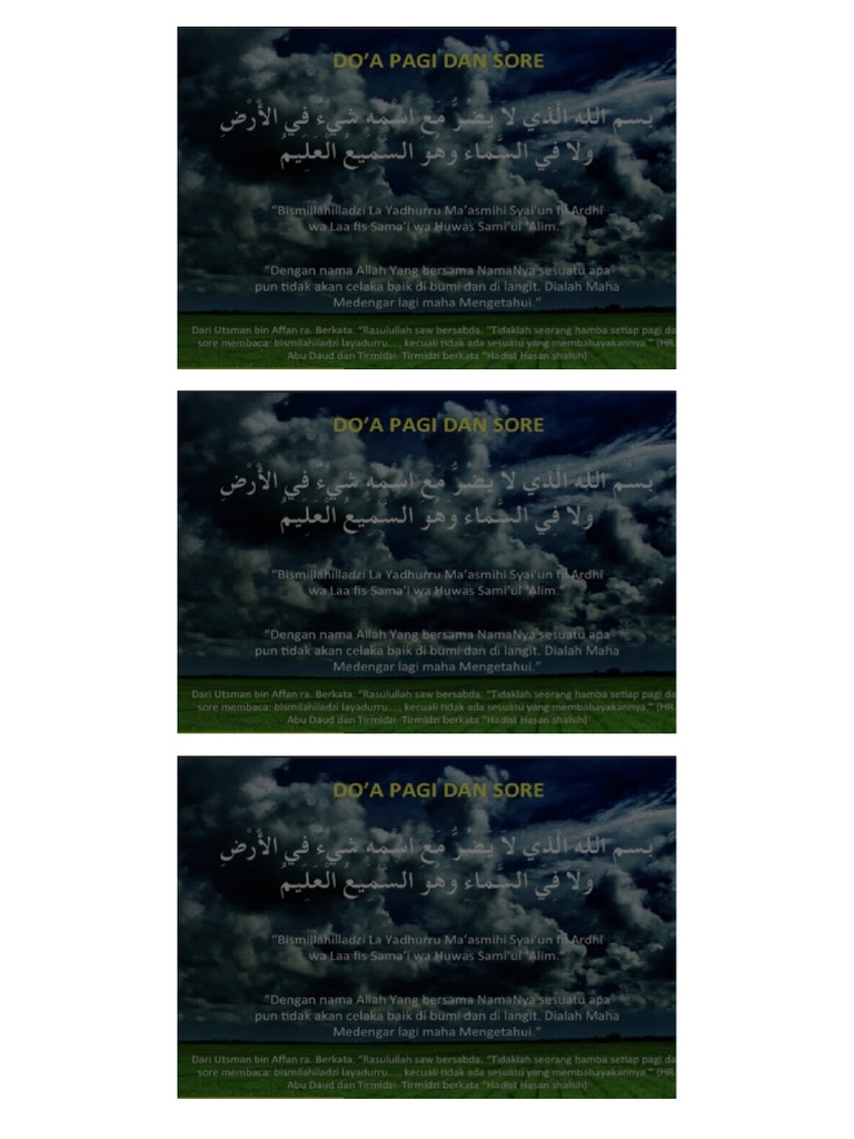 Doa Pagi Petang | PDF