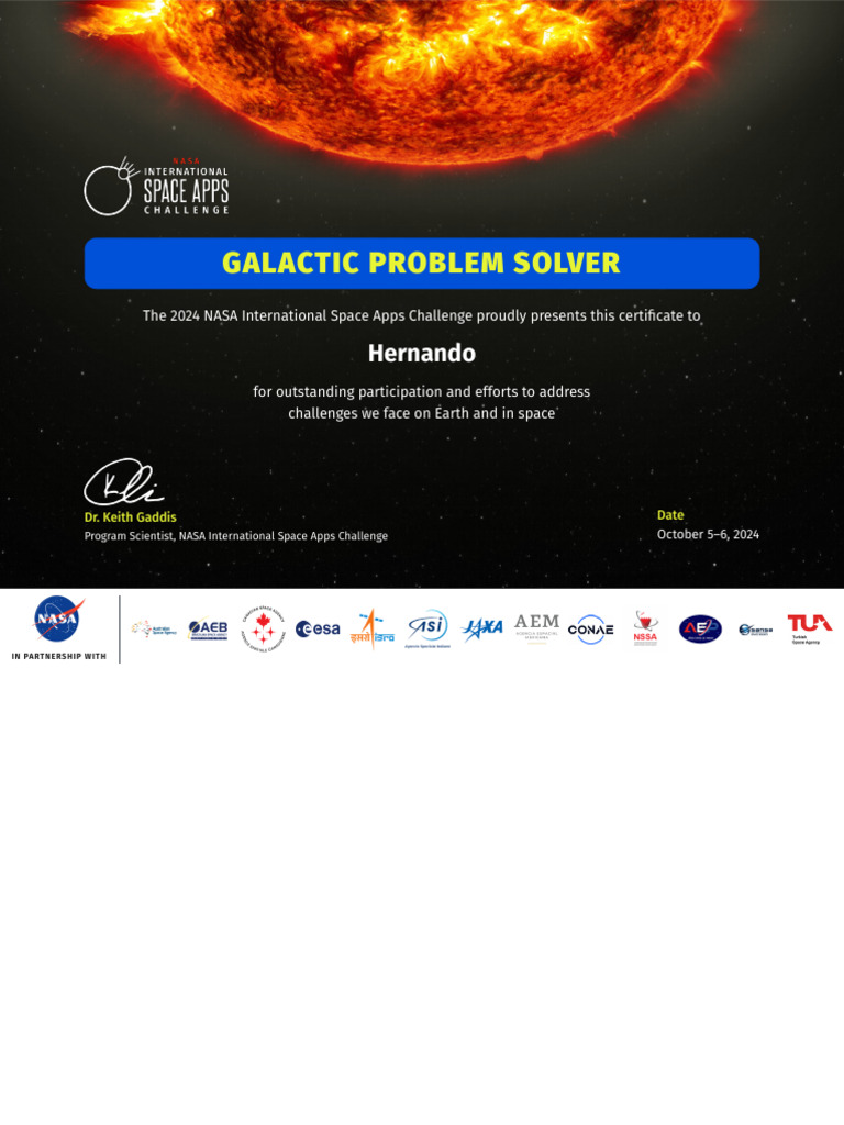 Desafío de aplicaciones espaciales de la NASA | PDF