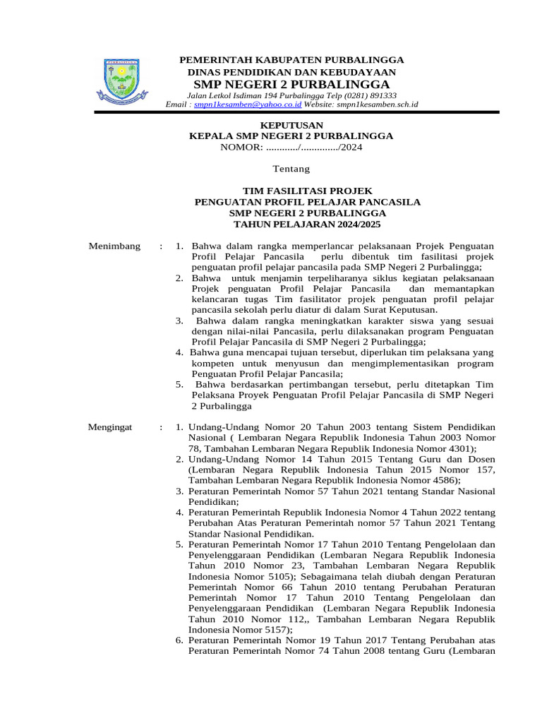 SK-TIM-FASILITASI-PROJEK-PENGUATAN-PROFIL-PELAJAR-PANCASILA SMP N 2 ...