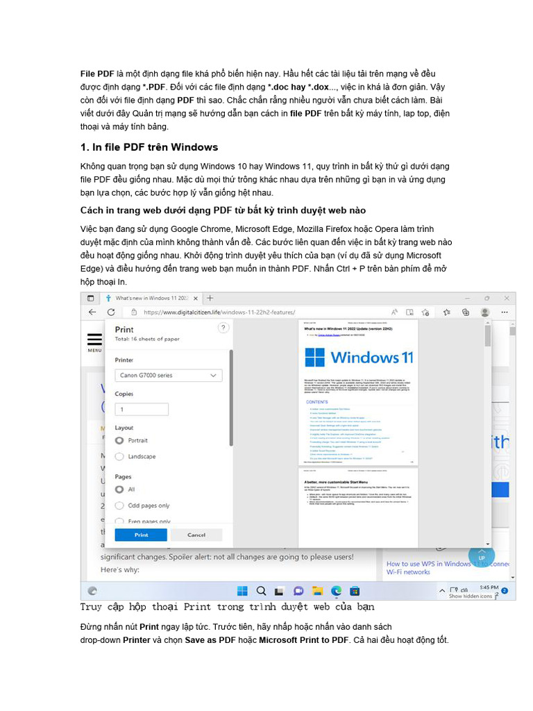 Huong Dan in Tai Lieu File PDF | PDF