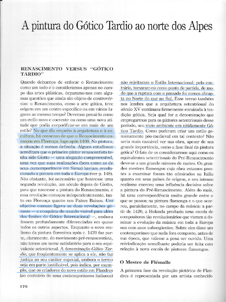 A Pintura Do Gótico Tardio No Norte Dos Alpes | PDF