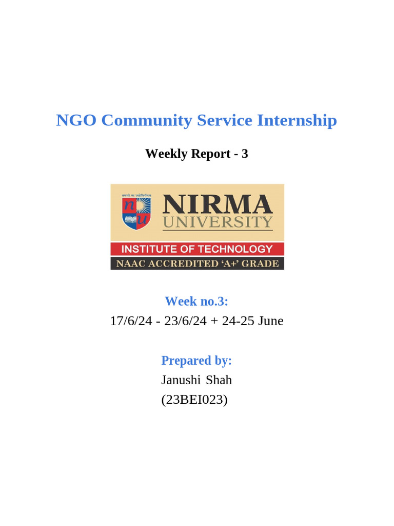 Janushi Shah WR-3 NGO 2 | PDF