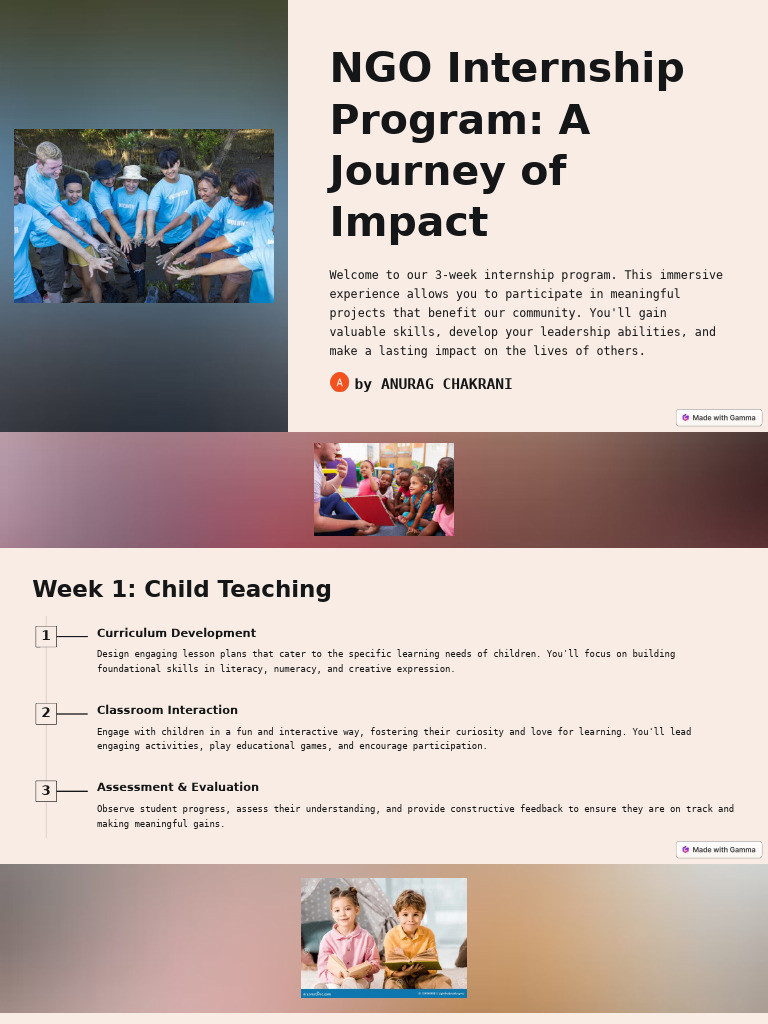 NGO Internship Program A Journey of Impact | PDF | Climate Change | Soil