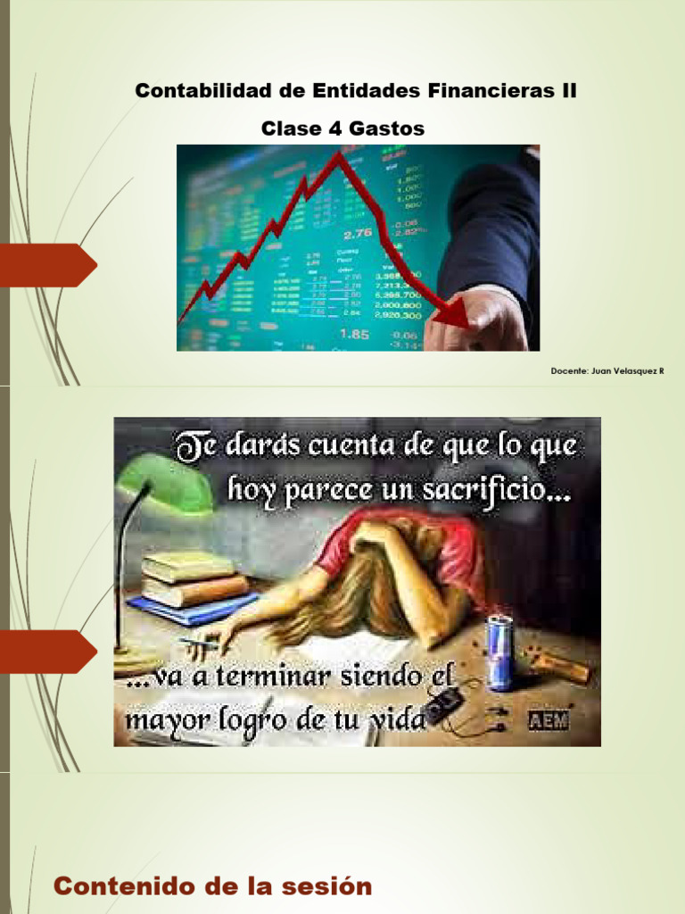 Sesiòn 09. CEF II Clase 4 Gastos | PDF | Bancos | Interés