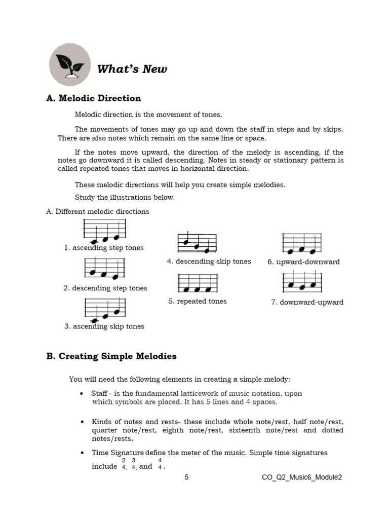 Notes For MAPEH 6 | PDF | Rhythm | Melody