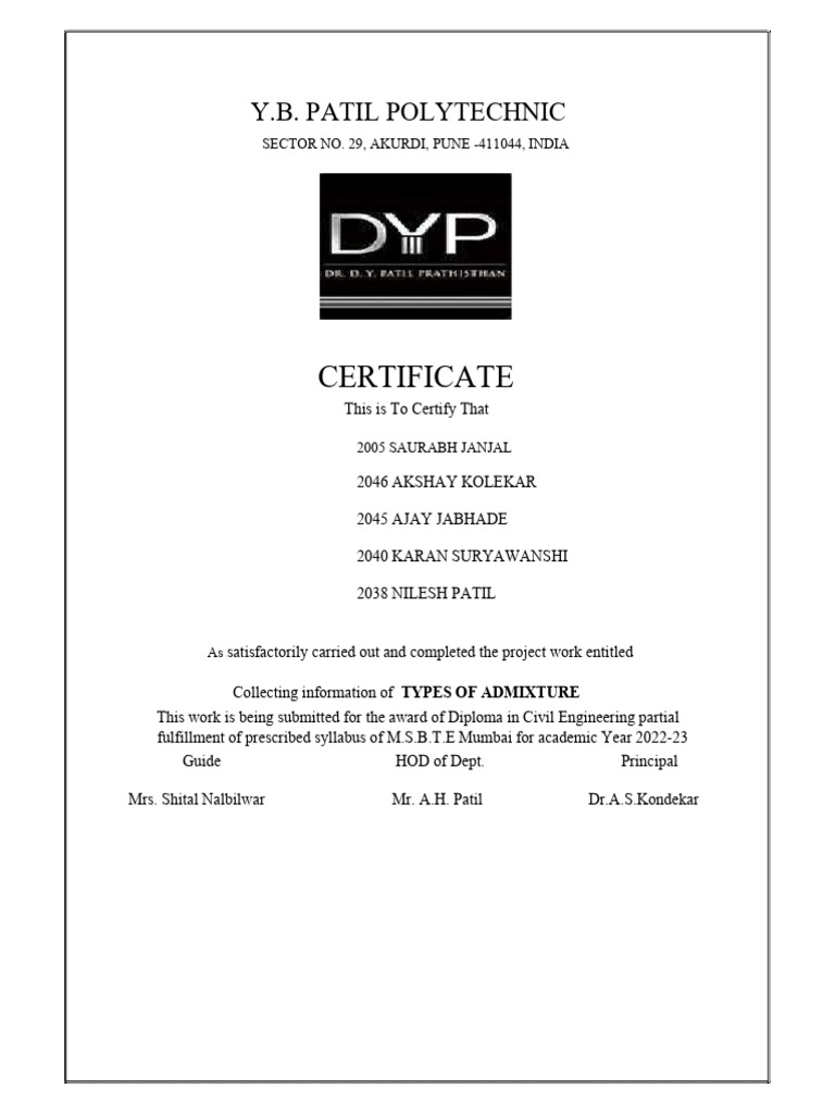 Cte Micro Project Saurabh | PDF | Concrete | Cement