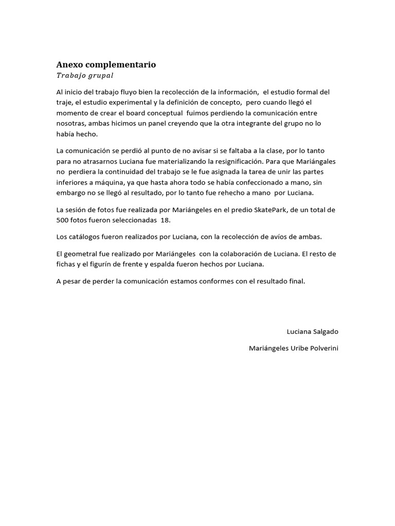 Anexo Complementario | PDF