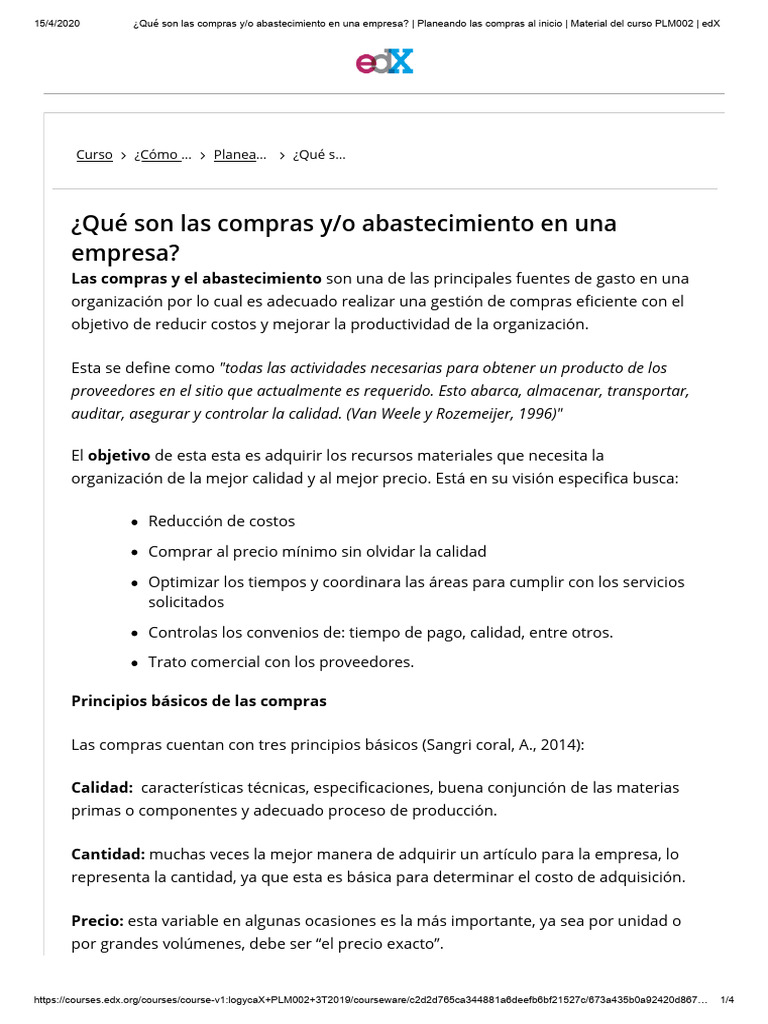 1 - ¿Qué Son Las Compras y - o Abastecimiento en Una Empresa ...