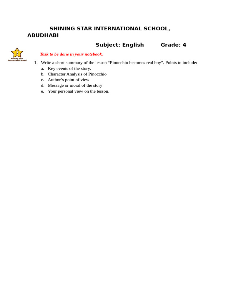 Substitution Work- Grade 4 | PDF