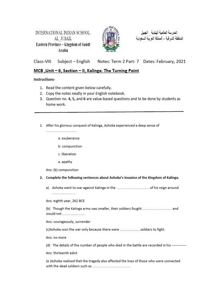 8 - Kalinga - The Turning Point | PDF | Ashoka