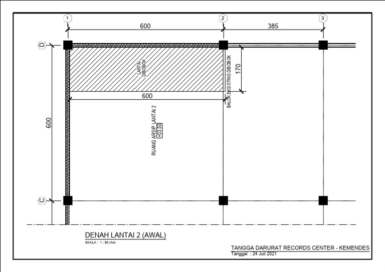 02.denah LT 2 (Awal) | PDF
