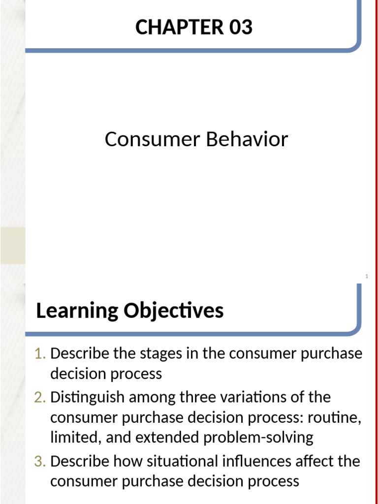 Ch03_MKT 2210_Winter_2022 | PDF | Behavior | Consumer Behaviour