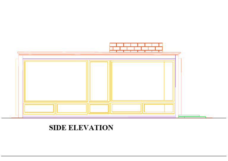 Glass House Cad Elevation | PDF