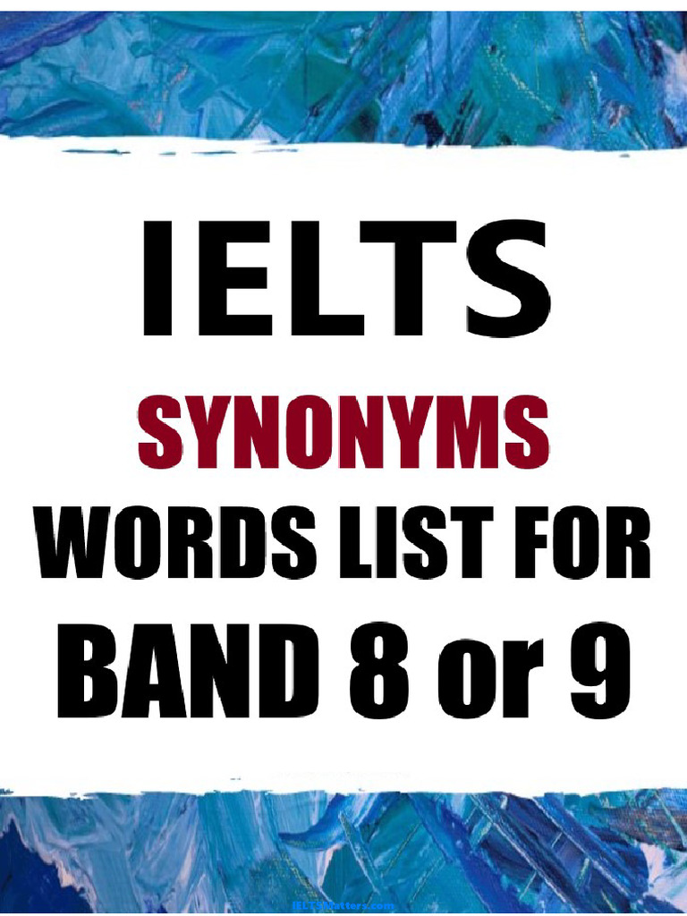 Synonyms - Word.list.a Z.band.8.or.9 | PDF | Social Science | Lifestyle