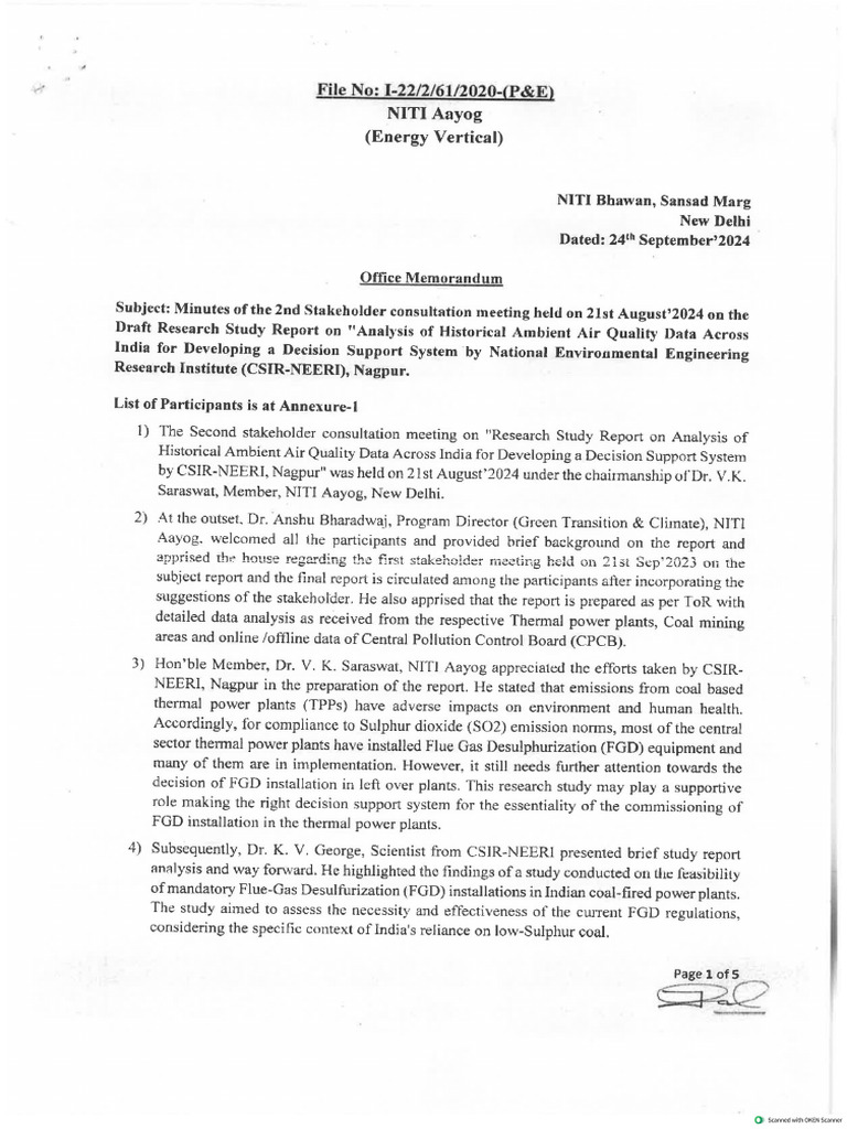 NITI Aayog MOM ON FGD (2) - 241022 - 072401 | PDF