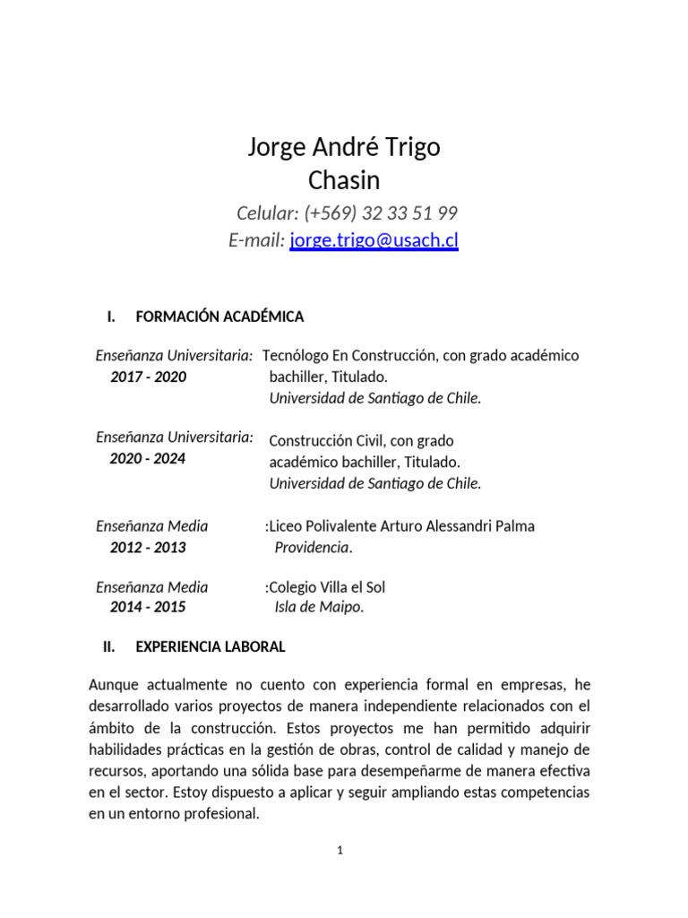 CV Jorge Trigo WRD 04102024 | PDF