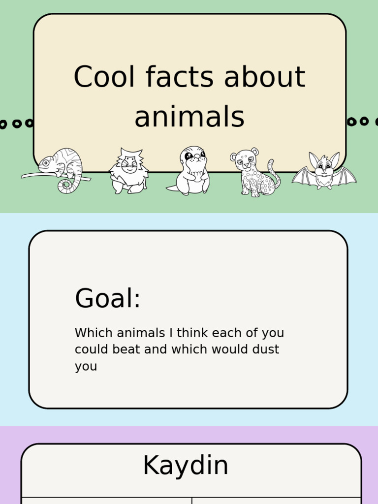 Animal Facts | PDF