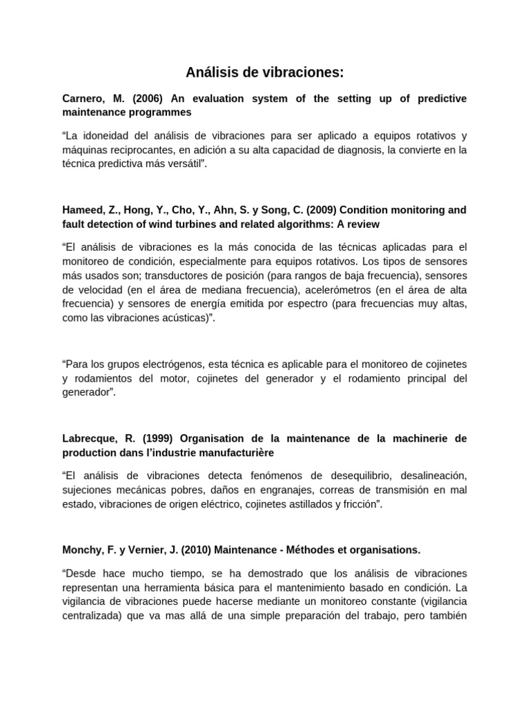 Análisis de Vibraciones | PDF